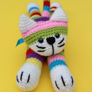 Cat Amigurumi CROCHET PATTERN PDF Striped Kitty Sock Cat Toy Animal - Etsy