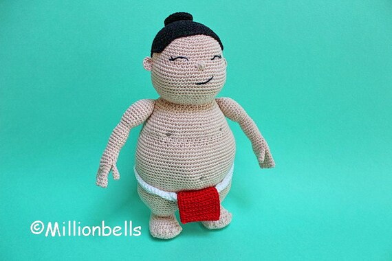 Amigurumi Sumo Wrestler Doll CROCHET PATTERN PDF Toy Japanese | Etsy
