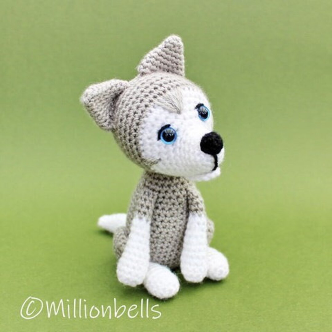 Husky Amigurumi Crochet Pattern PDF Toy Animal Siberian Dog Softie ...