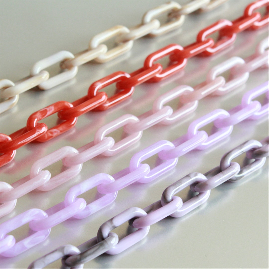 50pcs Oval Acrylic Chain Links,top Quality Plastic Chain Links ...