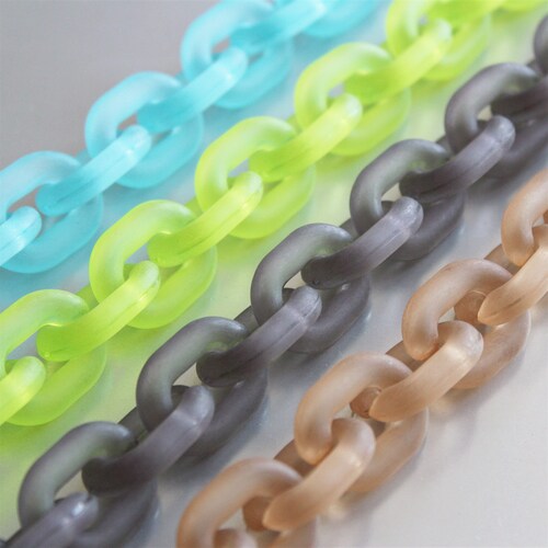 100pcs Acrylic Chain Links Open Link Size 23mmx17mm Plastic - Etsy