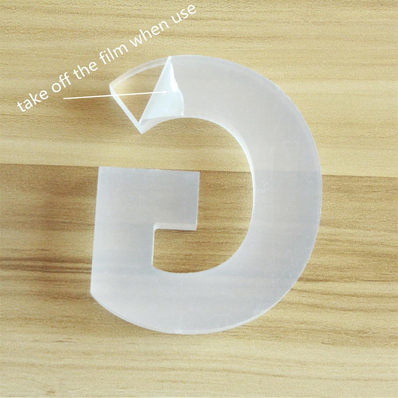 Custom Cut Clear Acrylic Alphabet Letter Thickness Acrylic - Etsy