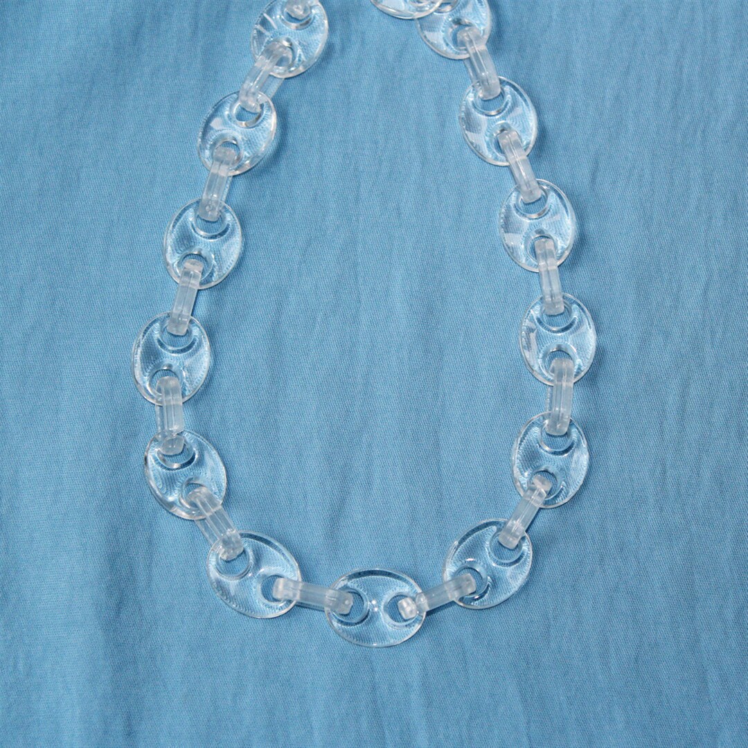 3feet Clear White Oval Acrylic Chain,transparent Plastic Chain ...