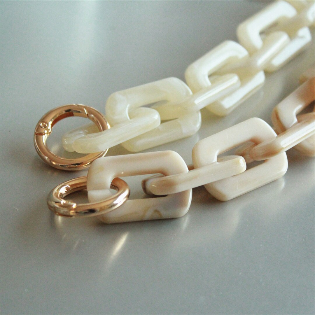 Ivory Acrylic Bag Chain, Purse Straps Chain - Etsy
