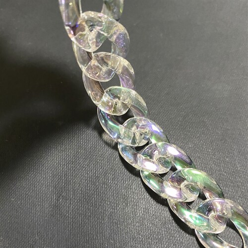 100pcs Acrylic Chain Links Open Link Size 23mmx17mm Plastic - Etsy