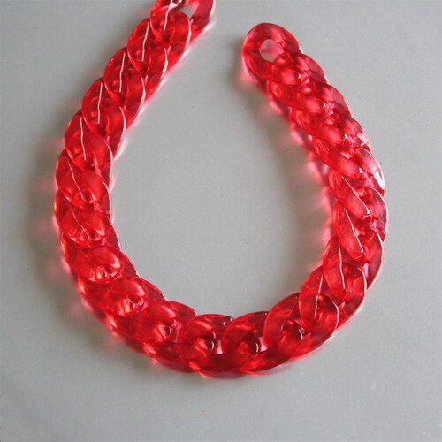 Clear Plastic Chain Transparent Acrylic Chain Glasses Chain | Etsy