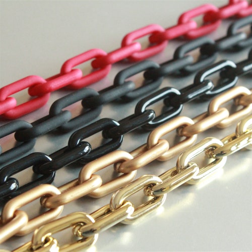 50pcs Acrylic Chain Linkstop Quality Oval Plastic Chain - Etsy