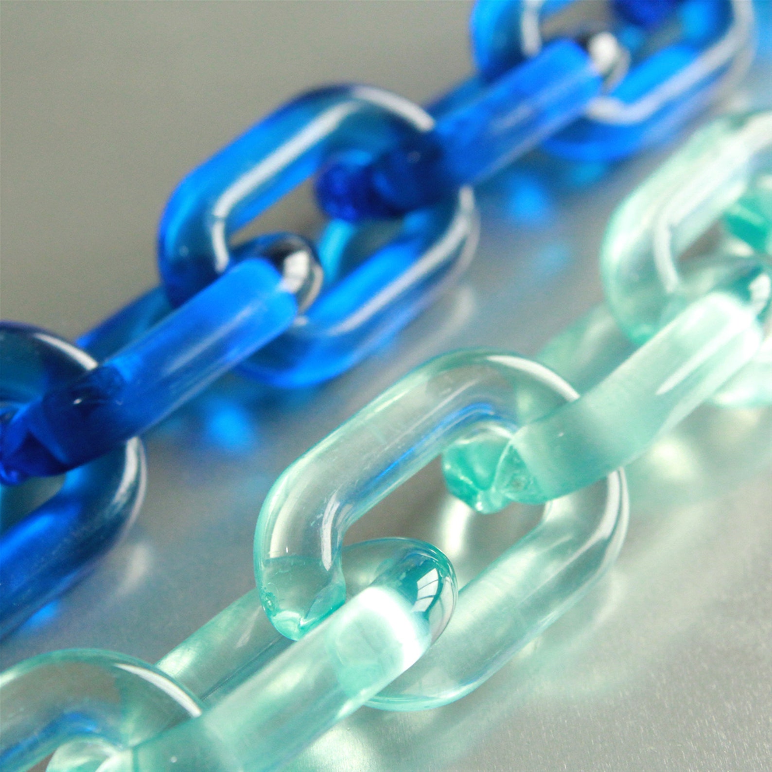 20pcs Chunky Clear Blue Oval Acrylic Chunky Chain Links - Etsy