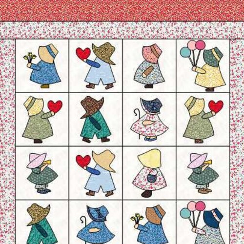 Sunbonnet Sue & Overall Sam Quilt PDF PATTERN - Etsy