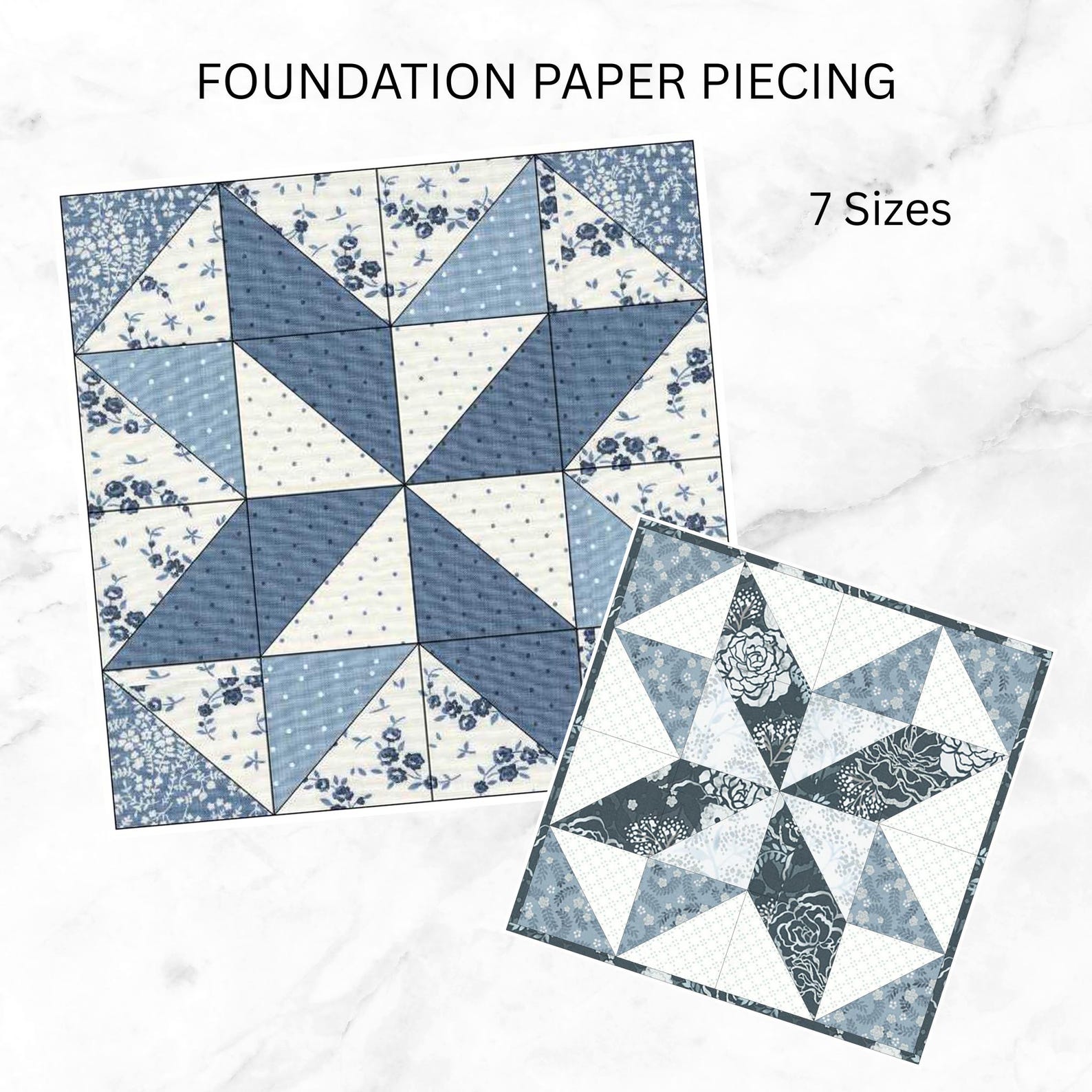 Star Foundation Paper Piecing Pattern, FPP, Quilt Block, PDF Download ...
