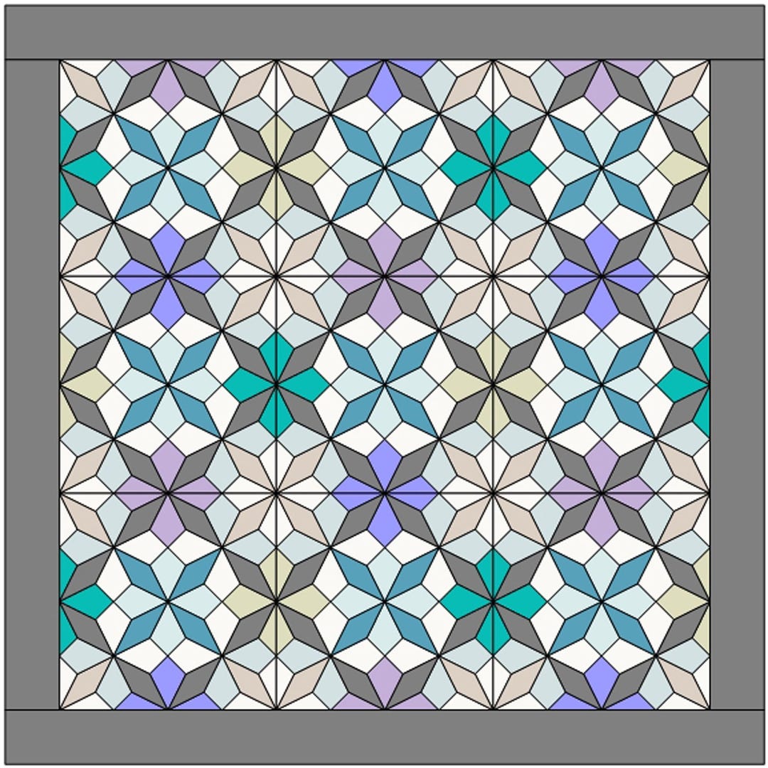 English Paper Piecing Pattern, EPP, Handsewing, PDF Download, Foothill ...