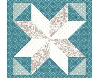 Foundation Quilting Pattern, Log Cabin Quilt Block, Foundation Paper ...