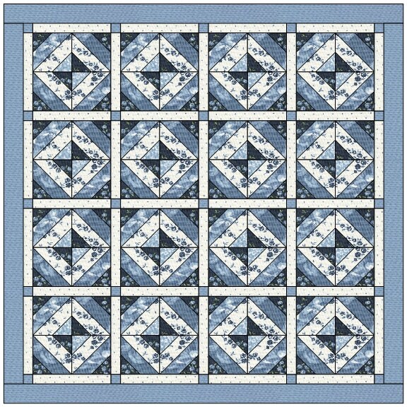 Foundation Quilting Pattern, Mosaic Quilt Block, Foundation Paper ...