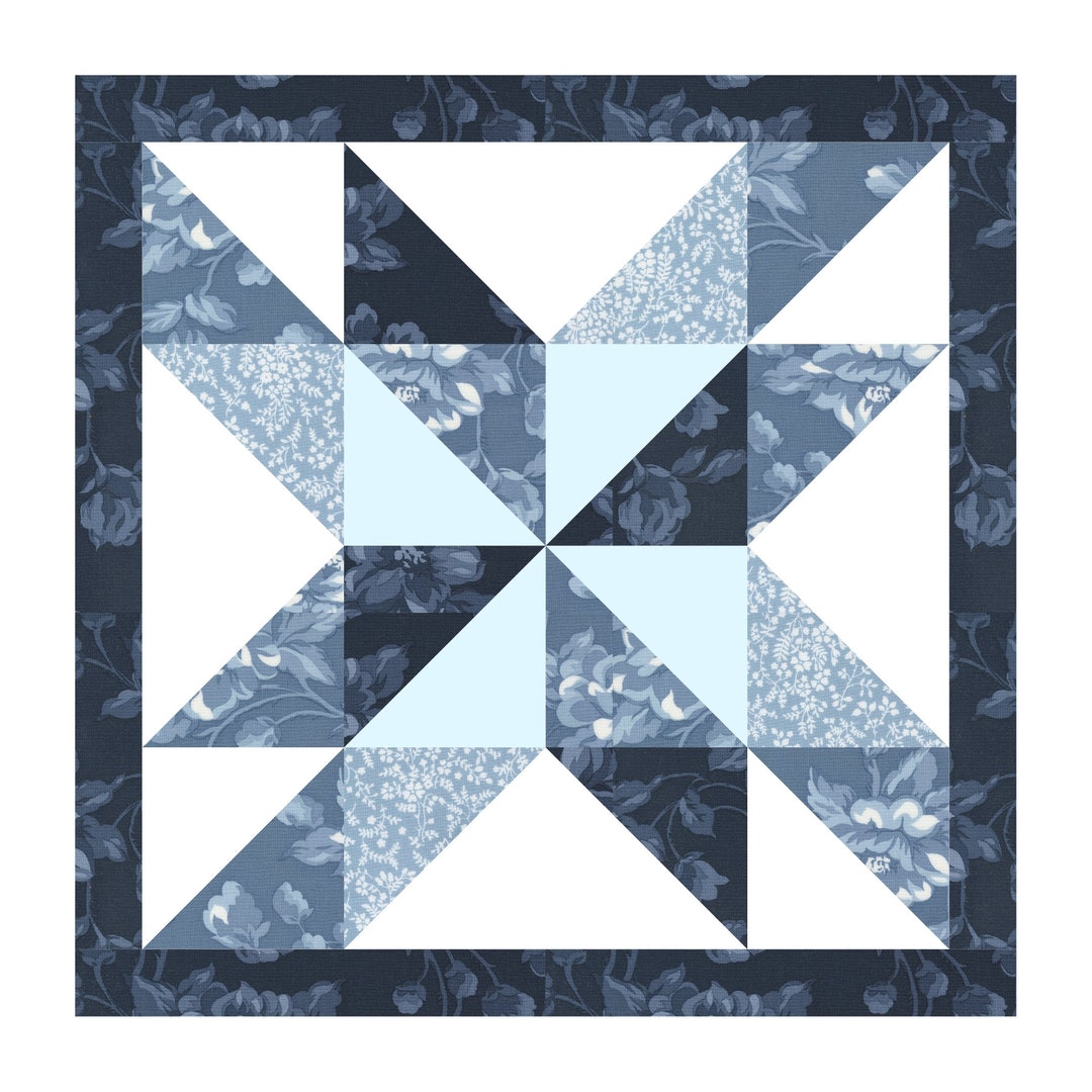 Star Foundation Paper Piecing Pattern, FPP, Star Quilt Block ...