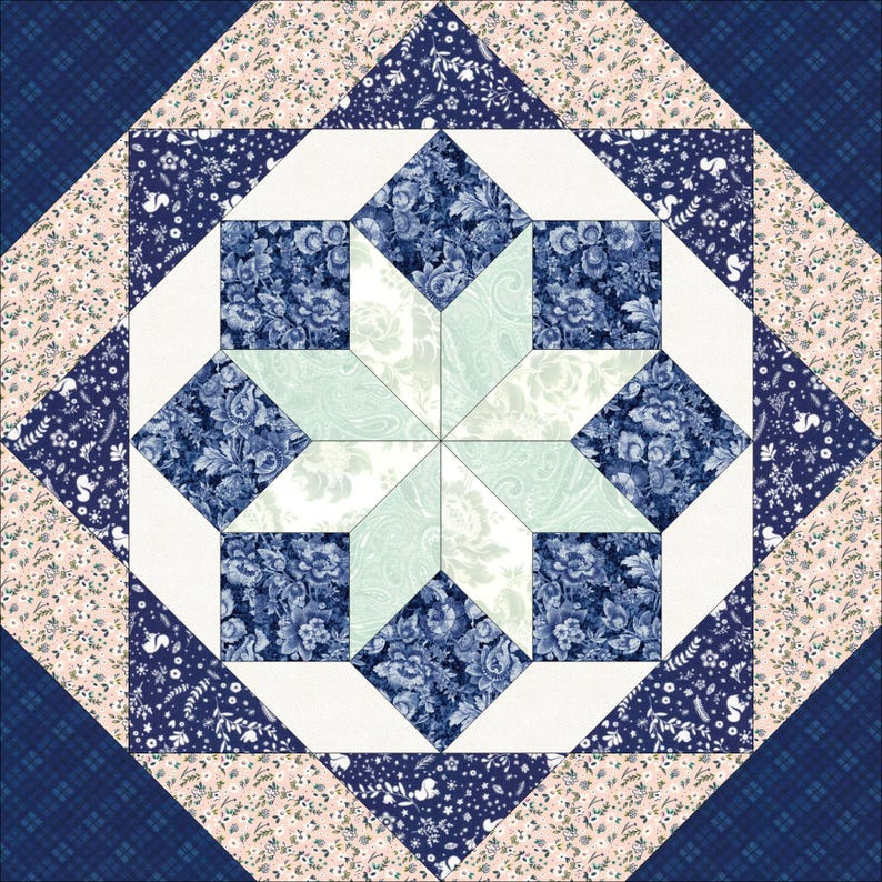 Rolling Star Quilt Block Pattern: English Paper Piecing ...