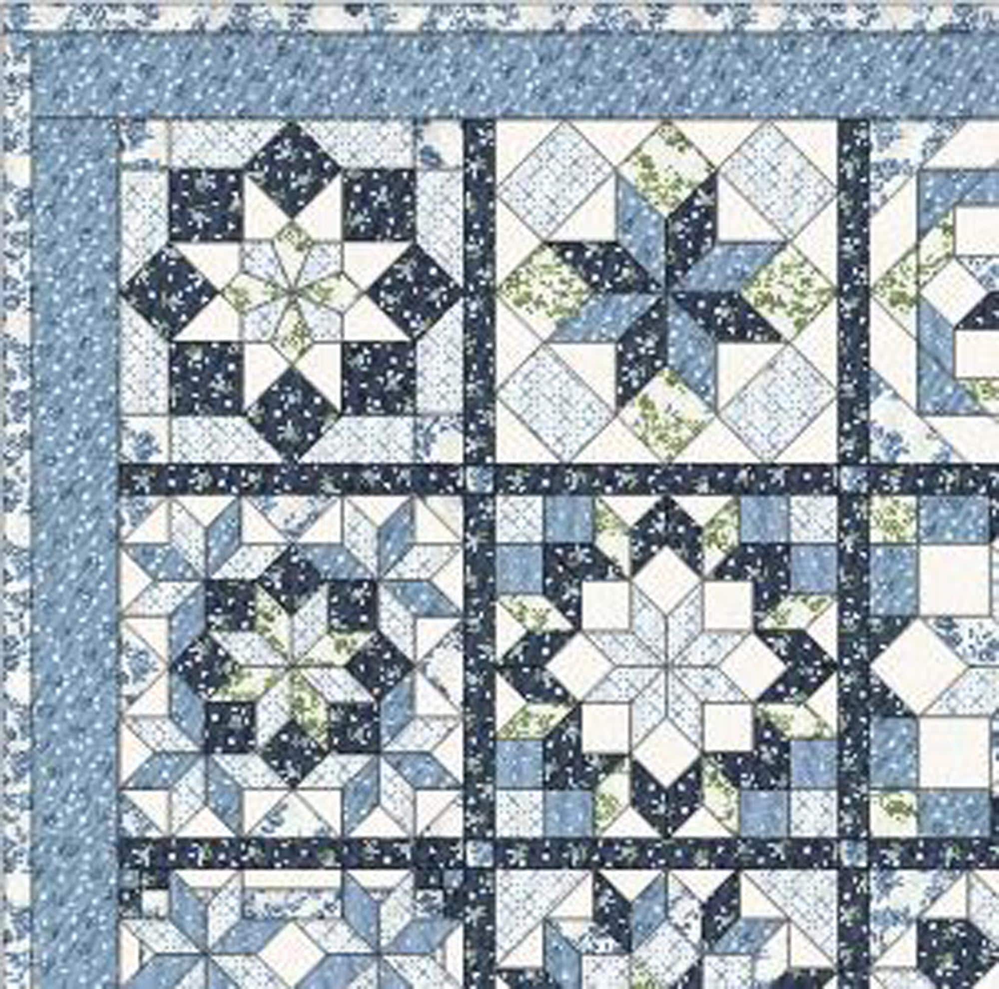 Starry Sampler, English Paper Pieced Pattern, EPP Quilt Pattern, 16 ...