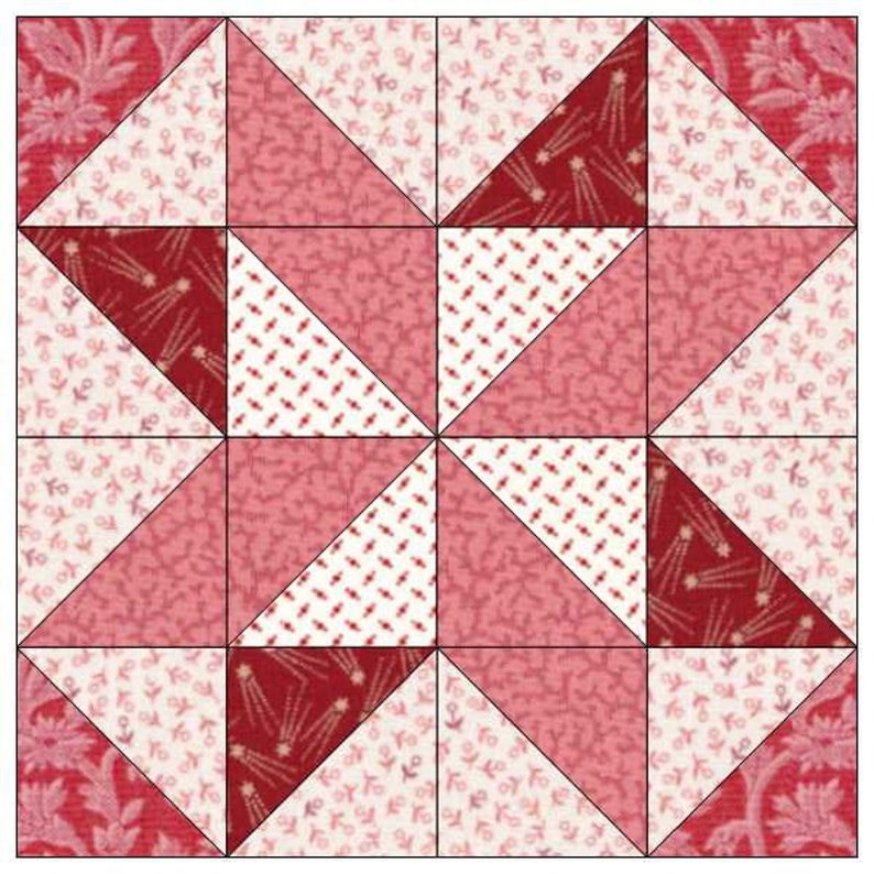 Foundation Paper Piecing Pattern, FPP Pattern, Paper Piecing Quilt ...