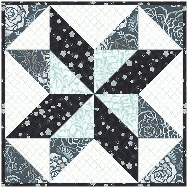 Star Foundation Paper Piecing Pattern, FPP, Quilt Block, PDF Download ...