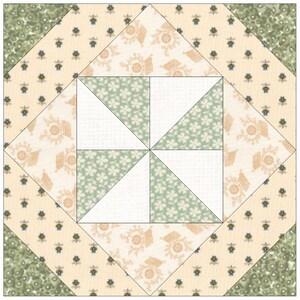 Paper Piecing Pinwheel Quilt Block, English Paper Piecing Pattern ...