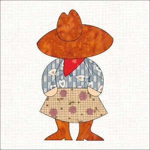 Sunbonnet Sue and Overall Sam Quilt - Digital PDF Quilt Pattern - Twin ...