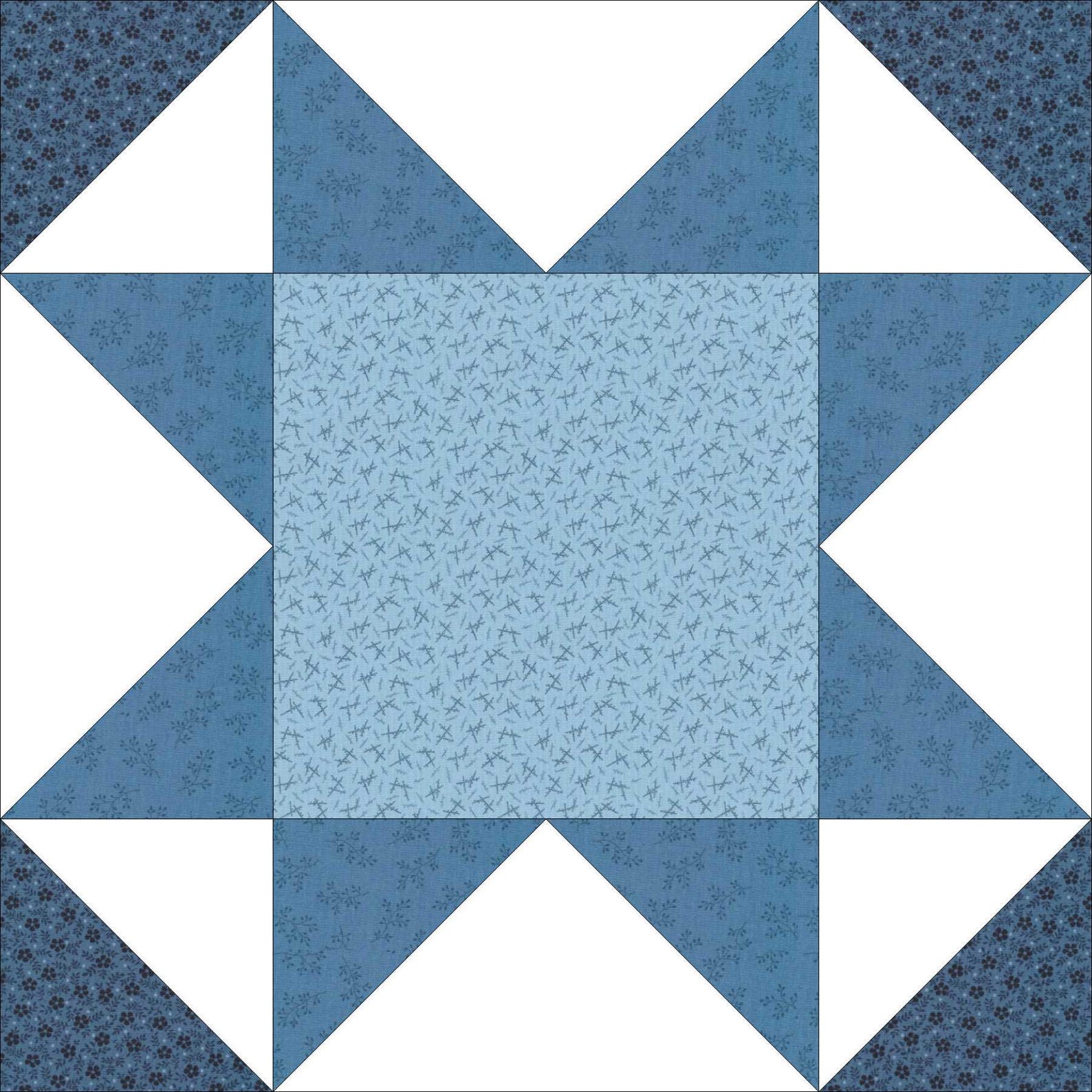 Star Foundation Paper Piecing Pattern, FPP, Star Quilt Block ...