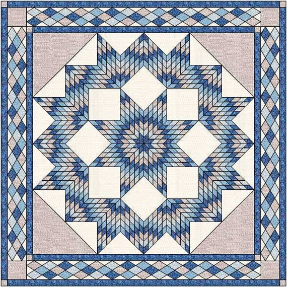 Carpenter Star Quilt Blank Template The Inspirations Of Missie