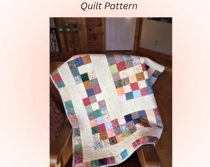 Scrappy Four Patch Chain Quilt Pattern - Etsy Canada