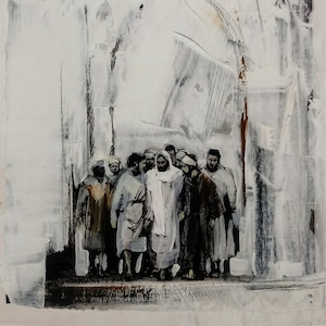 Jesus and His Disciples Art Print Teacher Rabbi Discussion - Etsy UK