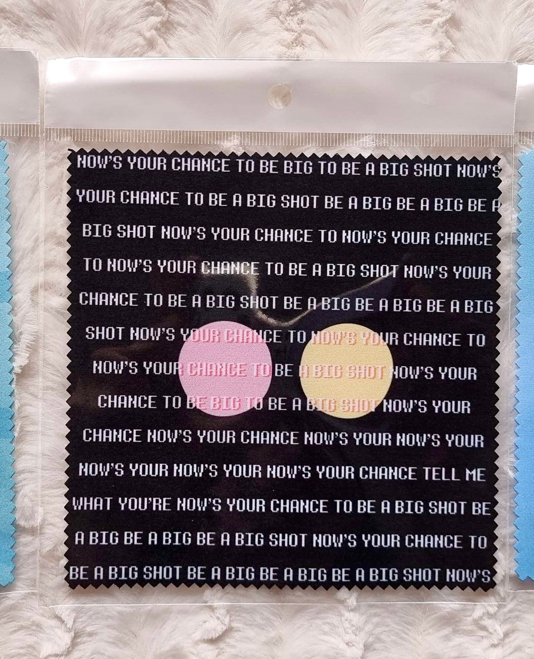 Spamton Big Shot Inspired Glasses Cleaning Cloth 15cm | Deltarune Print ...