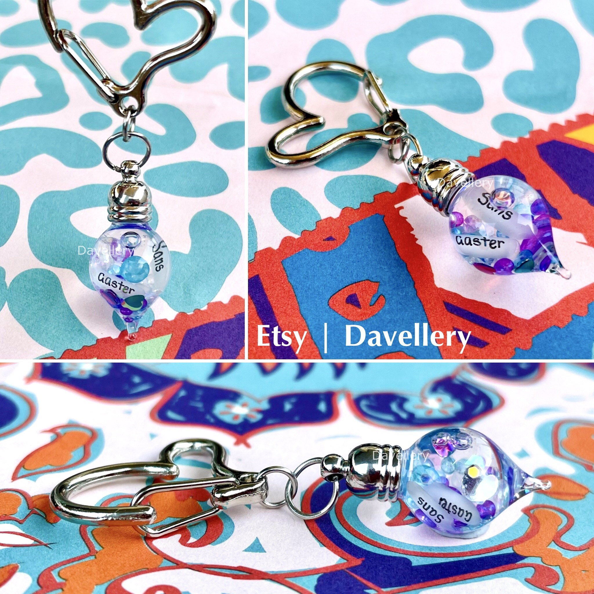 Undertale OTP Inspired Glass Vial Charm Accessory - Etsy