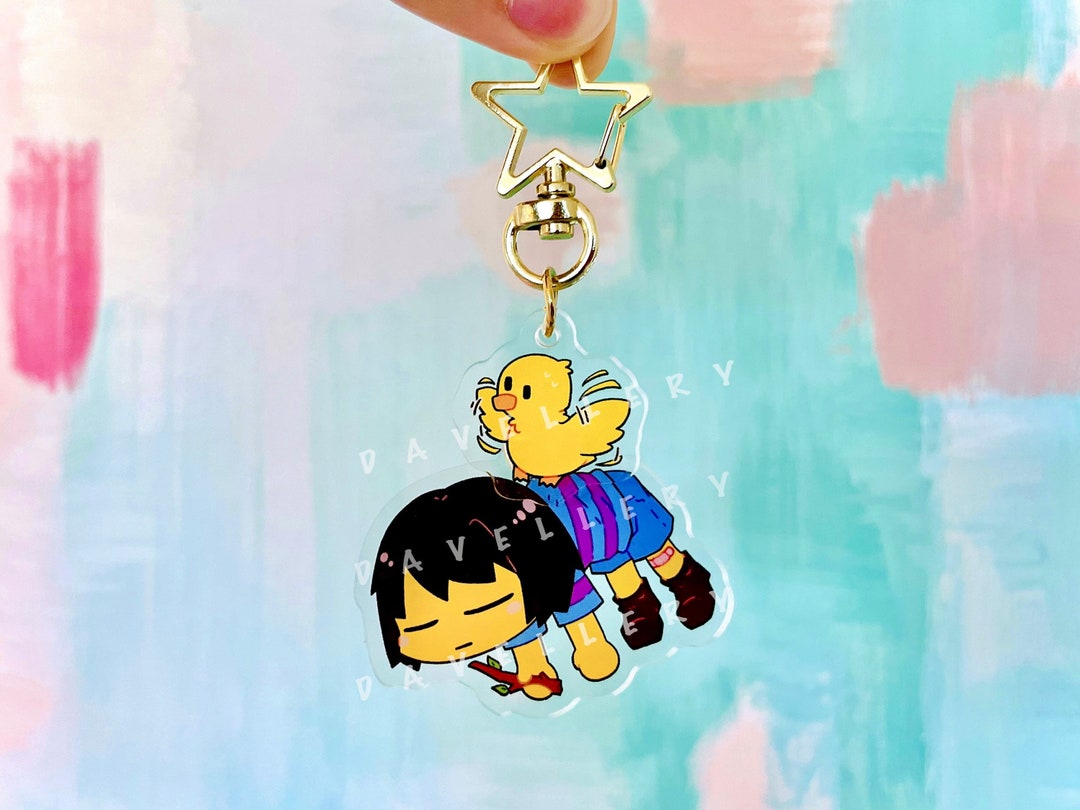 Undertale Frisk Inspired Acrylic Swing Charm - Etsy