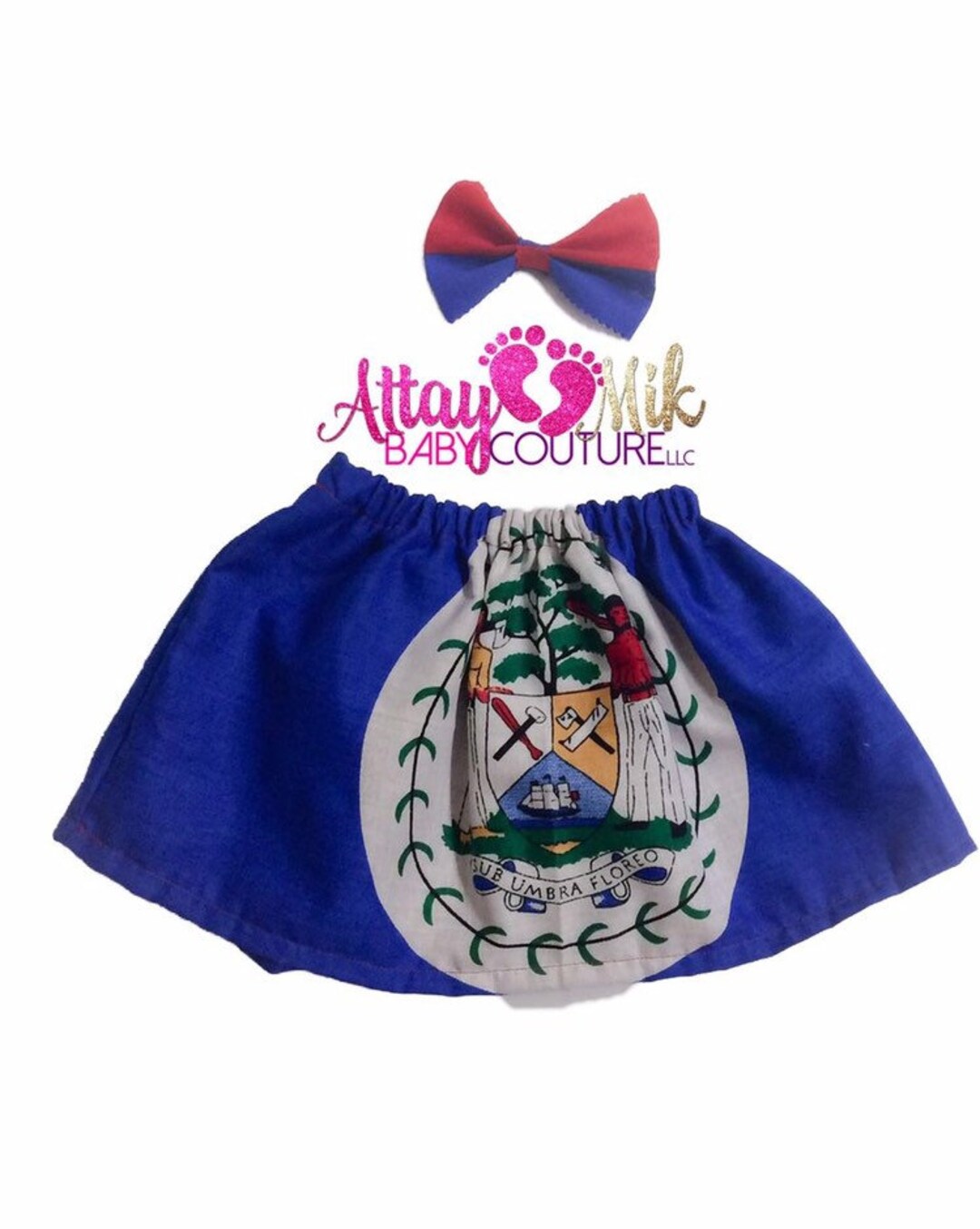 Belize Clothing. Baby Belize Skirt . Belize Flag Skirt. Flag Skirt ...