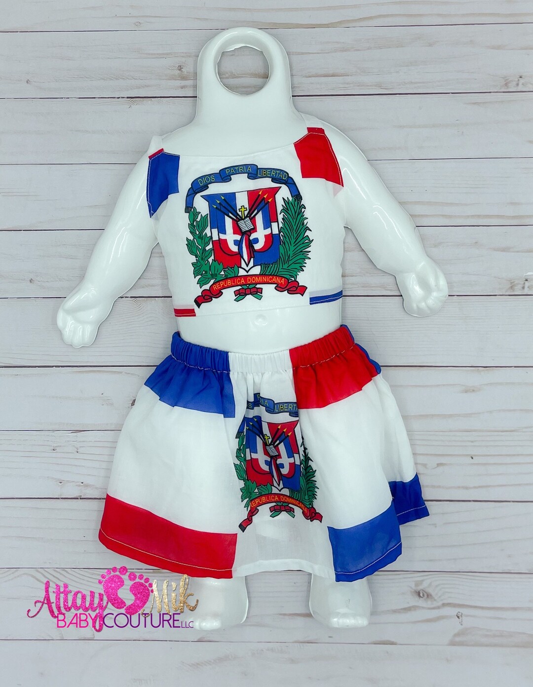Ready to Ship.dominican Republic Clothing. Baby Dominican Republic Flag ...