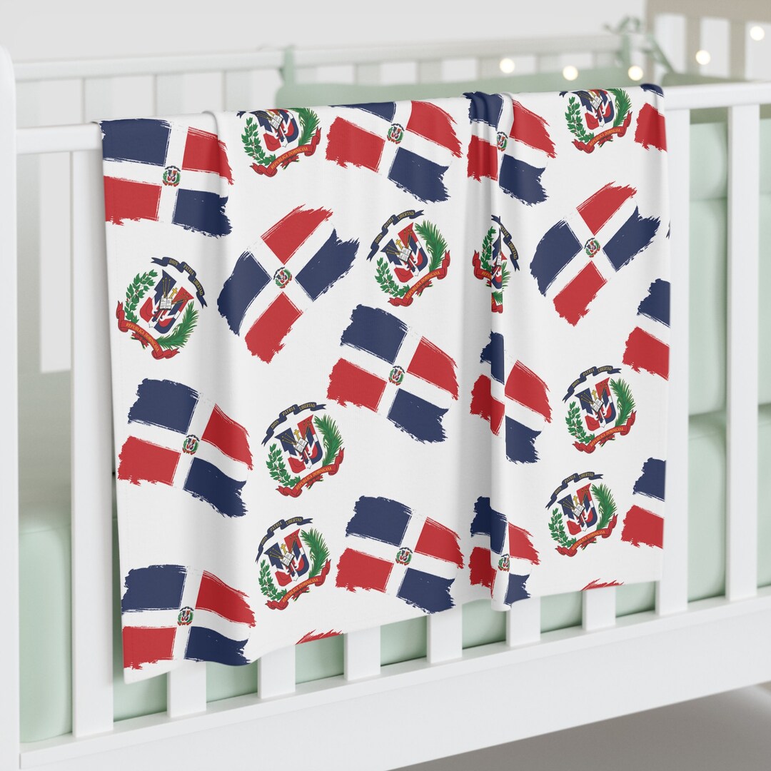 Dominican Republic Swaddle Blanket. Dominican Republic Flag Swaddle ...