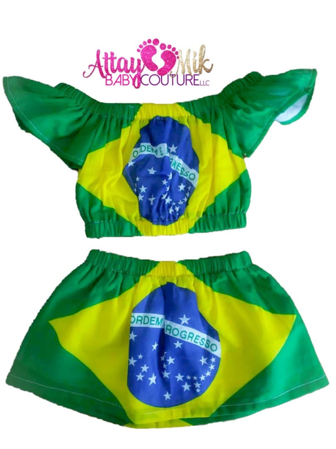 Ready to Ship. Brazi Heritage Skirt. Brazil Skirt Set for Girls. Brazil ...