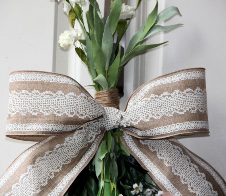 Floral swag door swag farmhouse swag country swag rustic | Etsy