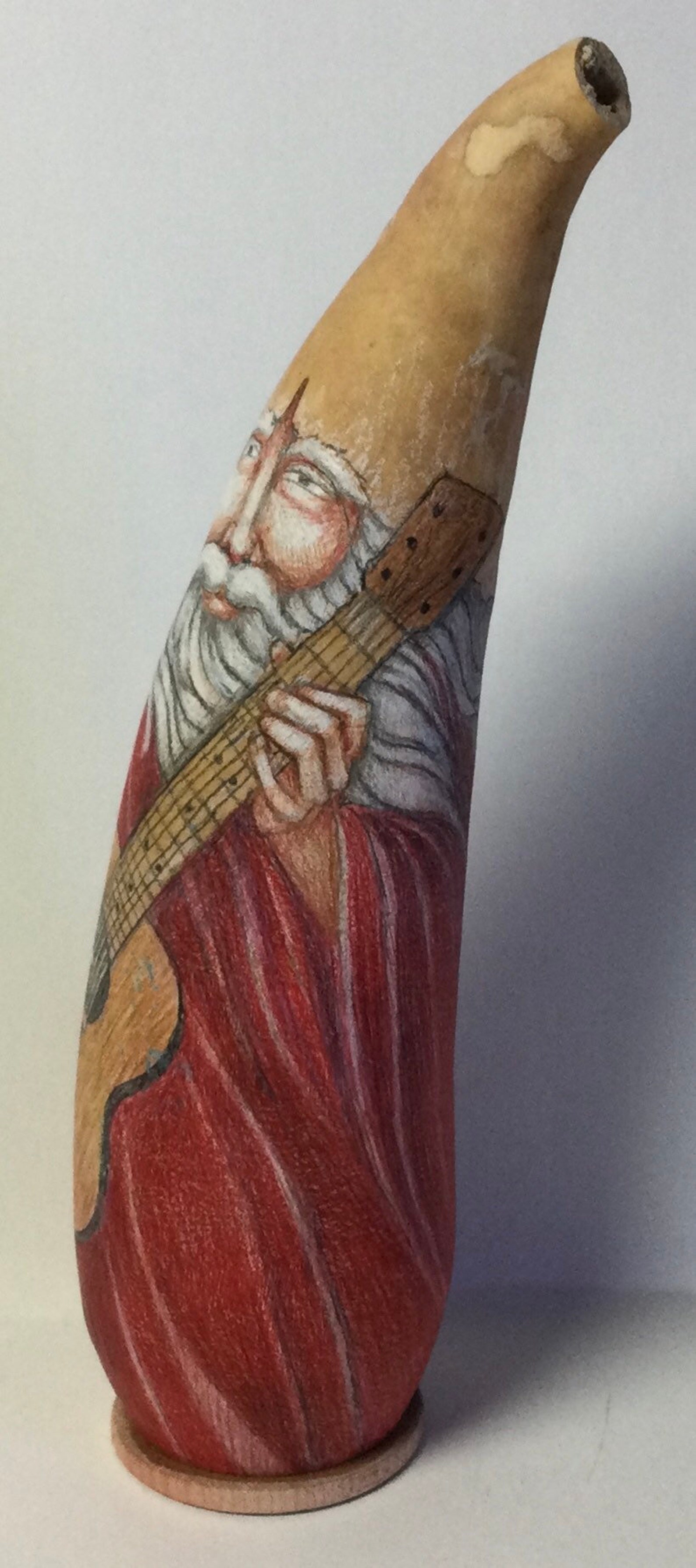 Guitar Wizard Gourd Art Original by Patty Wolford Artrox | Etsy