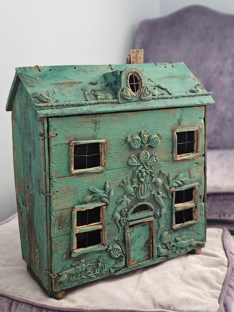 Ooak Dolls House Art House Halloween With Ghost Etsy Uk
