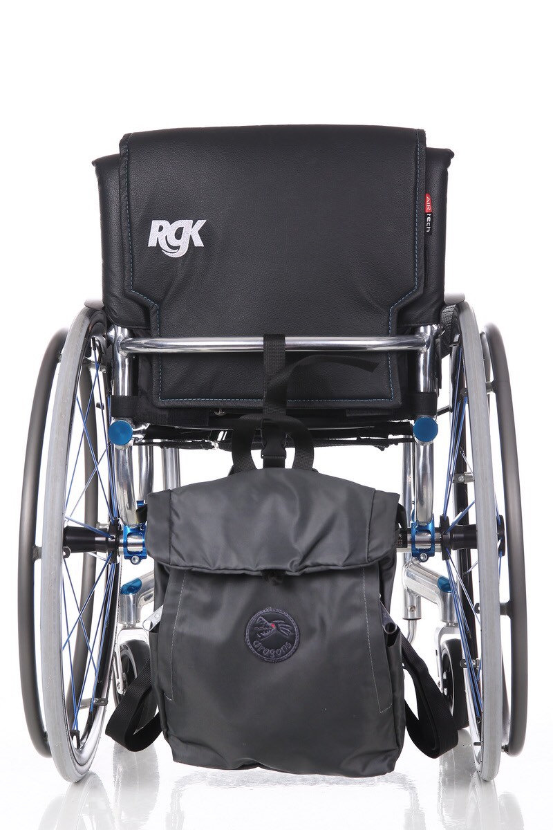 Wheelchair Grey Backpack Adapted Safe Bag Two-in-one Disabled - Etsy