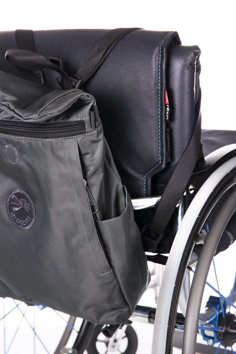 Wheelchair Grey Backpack Adapted Safe Bag Two-in-one Disabled - Etsy