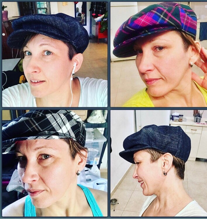 Newsboy Denim Cap Flat Cap Upcycled Recycled Jeans Men Women - Etsy