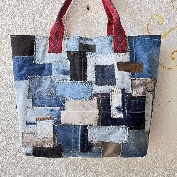 Upcycled Denim Bag - Etsy