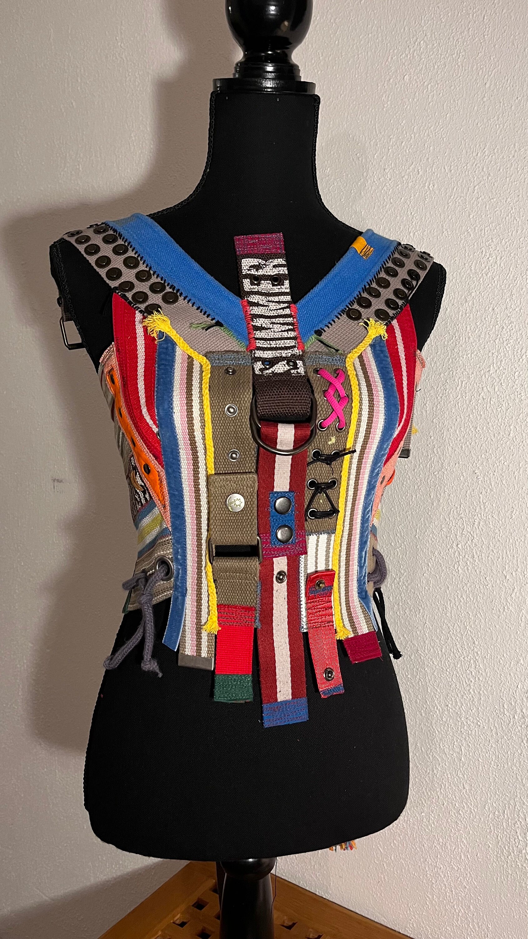 Belts Corset Top Armor Heavy Duty Canvas Tribal Top Upcycled Belts ...