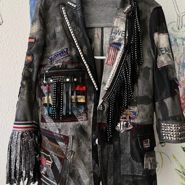 Punk Rock Jacket - Etsy