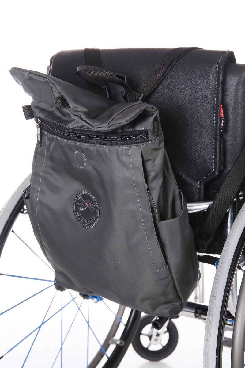 Wheelchair Grey Backpack Adapted Safe Bag Two-in-one Disabled - Etsy