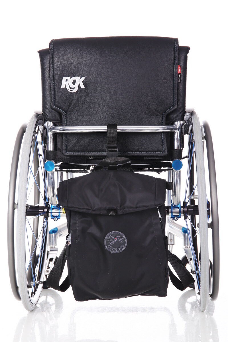 Wheelchair Black Backpack Adapted Safe Bag Two-in-one Disabled ...