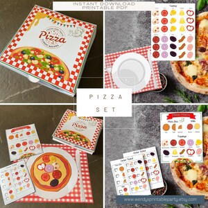 INSTANT DOWNLOAD Create Your Own Pizza Bundle With Pizza Box, Menu ...