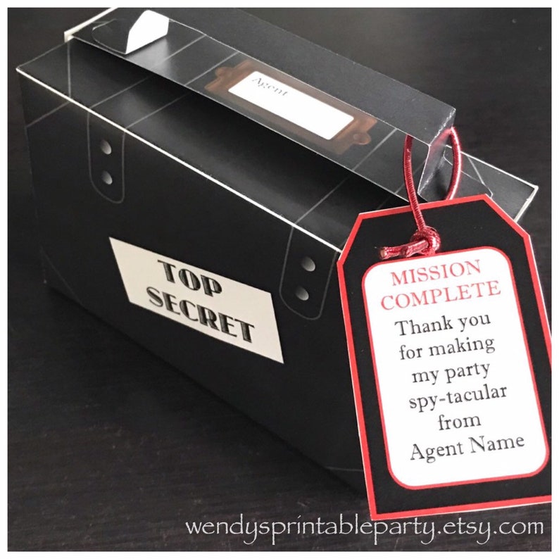PDF Template Spy Mission / Secret Agent Themed Suitcase With - Etsy
