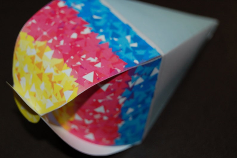 INSTANT DOWNLOAD PDF template Snow Cone Shaped Treat Box | Etsy