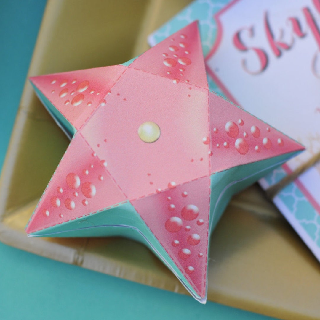 Instant Download Star Fish Candy Box / Mermaid Party (printable by You ...